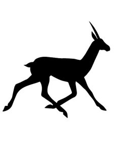 Free printable Antelope stencils and templates