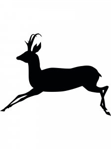 Free printable Antelope stencils and templates