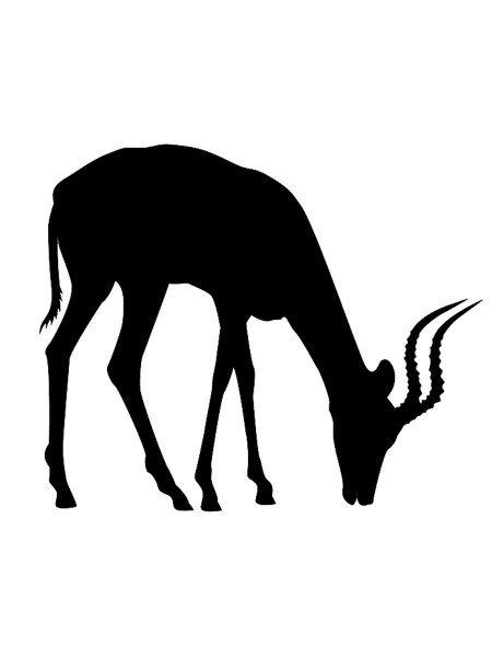 Free printable Antelope stencils and templates