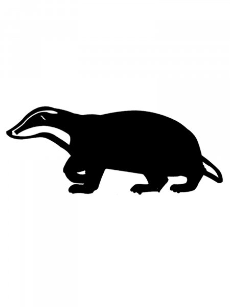 Free printable Badger stencils and templates