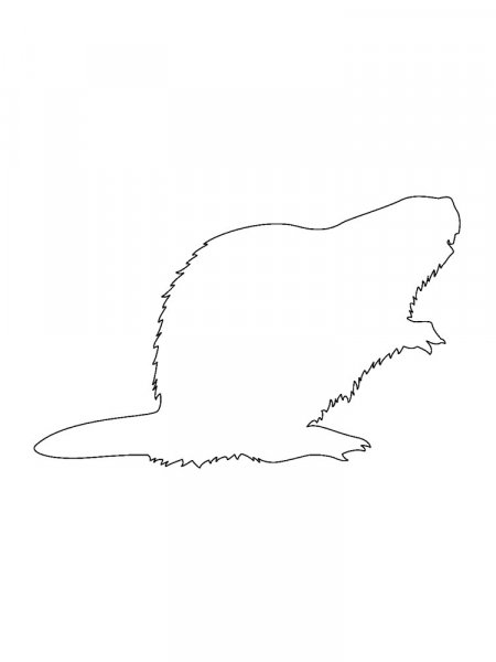 Beaver stencils and templates - Free PDF Printables
