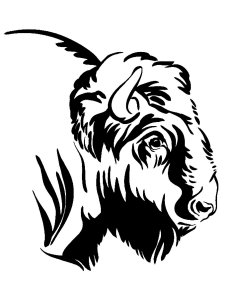 Free printable Bison stencils and templates