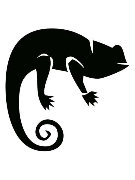 Free printable Chameleon stencils and templates