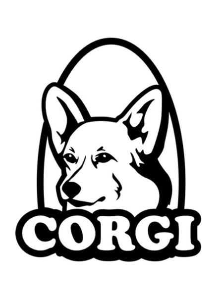 Free printable Corgi stencils and templates