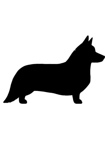 Free printable Corgi stencils and templates