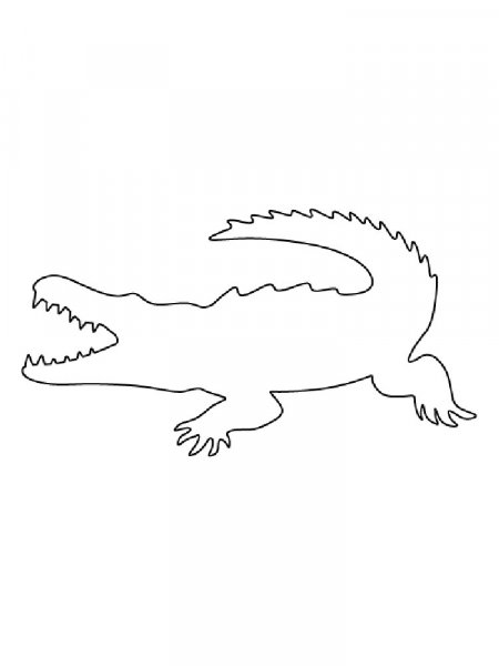 Crocodile stencils and templates - Free PDF Printables