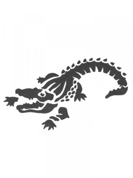 Free printable Crocodile stencils and templates