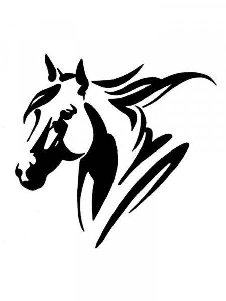 Horse stencils and templates - Free PDF Printables