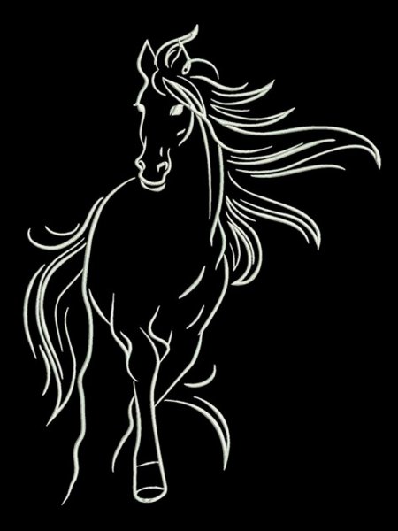 Horse stencils and templates - Free PDF Printables