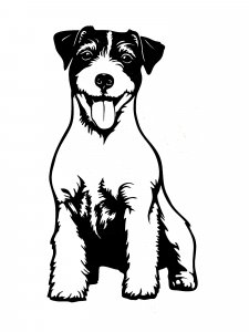 Jack Russell Terrier stencils and templates - Free PDF Printables