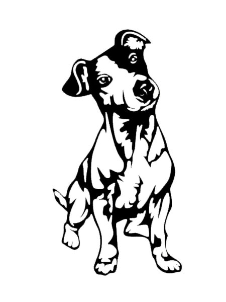 Free printable Jack Russell Terrier stencils and templates