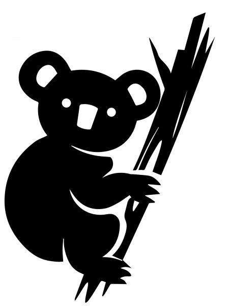 Free printable Koala stencils and templates