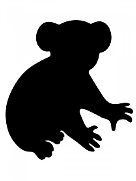 Free printable Koala stencils and templates