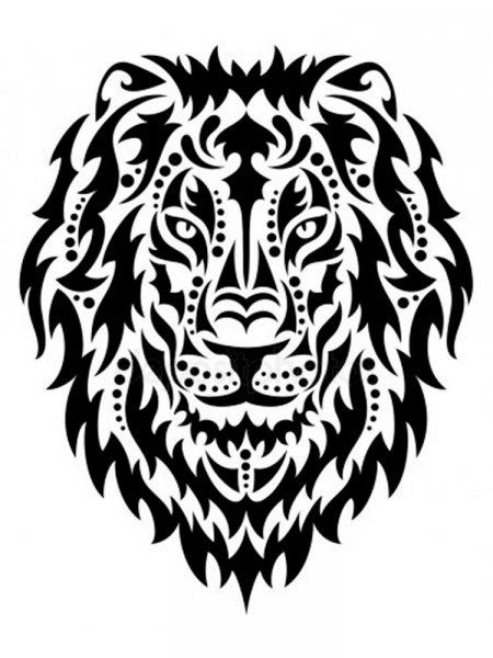 Lion stencils and templates - Free PDF Printables