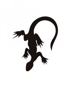 Free printable Lizard stencils and templates