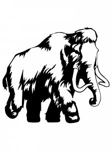 Free printable Mammoth stencils and templates