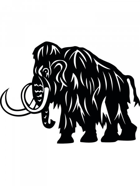 Free printable Mammoth stencils and templates