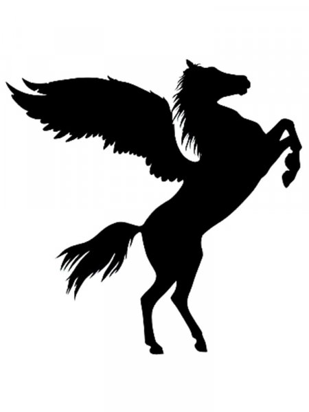 Free printable Pegasus stencils and templates