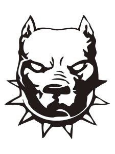 Free printable Pitbull stencils and templates