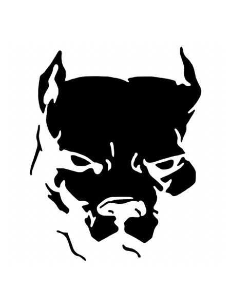 Free printable Pitbull stencils and templates
