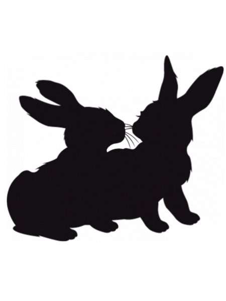 Rabbit stencils and templates - Free PDF Printables