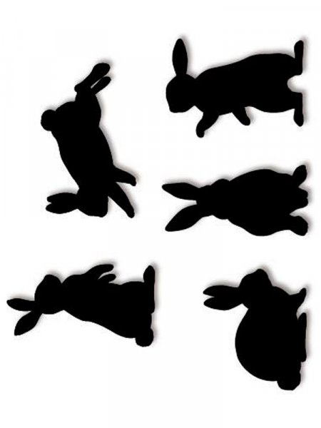 Rabbit stencils and templates - Free PDF Printables