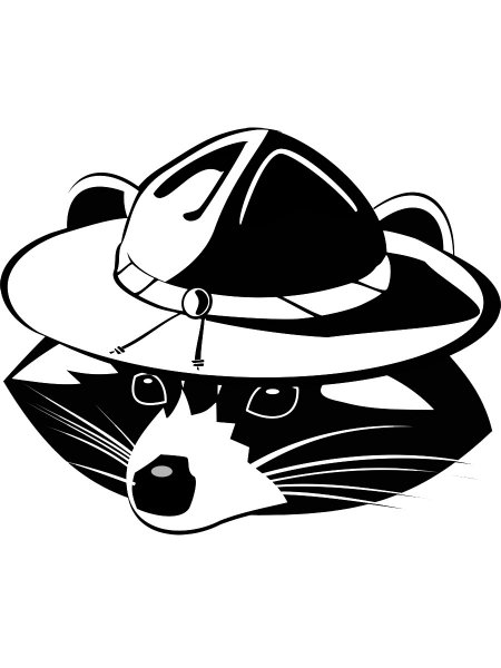 Raccoon stencils and templates - Free PDF Printables