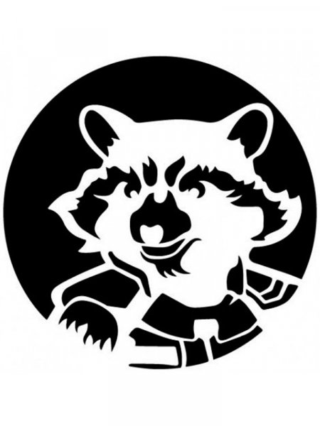 Raccoon stencils and templates - Free PDF Printables