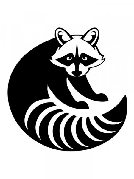 Free printable Raccoon stencils and templates