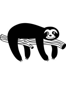 Free printable Sloth stencils and templates