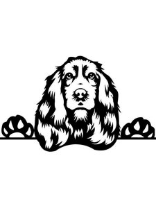 Spaniel stencils - Free PDF Printables