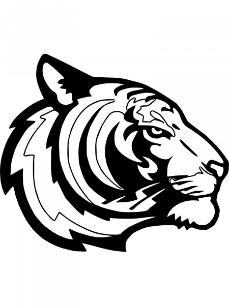 Tiger stencils and templates - Free PDF Printables