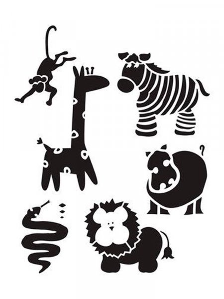 Wild Animal stencils and templates - Free PDF Printables