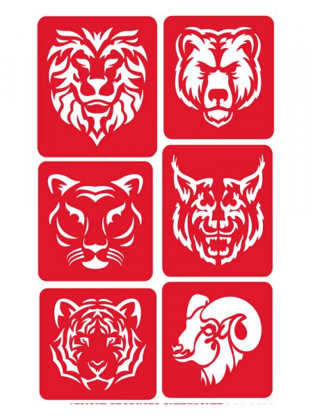 Wild Animal stencils and templates - Free PDF Printables