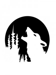 Wolf stencils and templates - Free PDF Printables