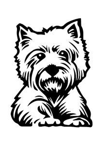 Yorkshire Terrier stencils and templates - Free PDF Printables