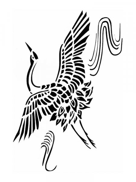 Crane stencils and templates - Free PDF Printables