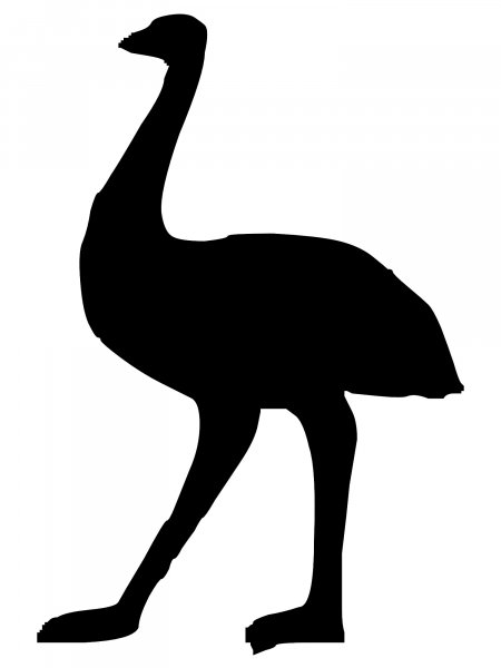 Ostrich stencils and templates - Free PDF Printables