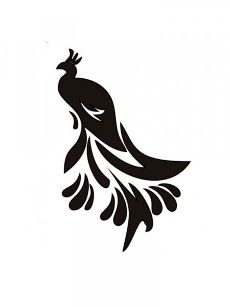 Peacock stencils and templates - Free PDF Printables