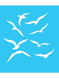 Seagull stencils and templates - Free PDF Printables