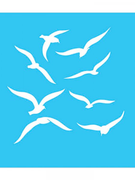 Seagull stencils and templates - Free PDF Printables