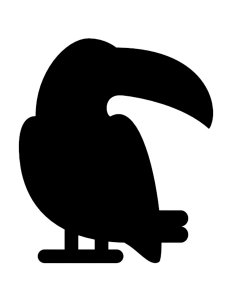 Toucan stencils and templates - Free PDF Printables