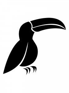 Toucan stencils and templates - Free PDF Printables