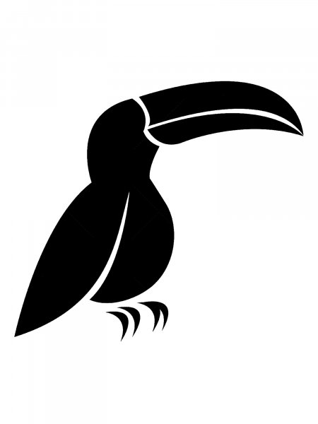 Toucan stencils and templates - Free PDF Printables