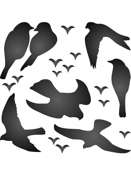 Bird Stencils and Silhouettes Free Printable Templates