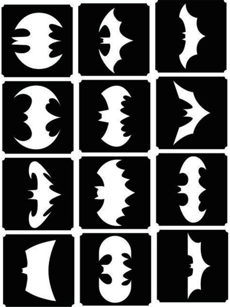 Free printable Batman stencils and templates