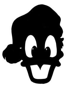 Free printable Donald Duck stencils and templates