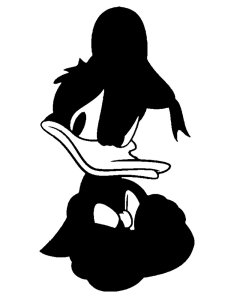 Free printable Donald Duck stencils and templates