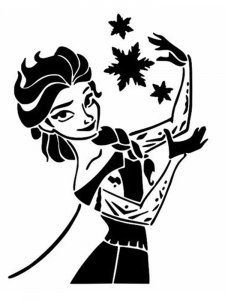Free printable Elsa stencils and templates
