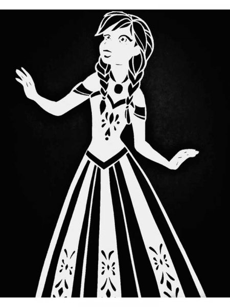 Free printable Elsa stencils and templates